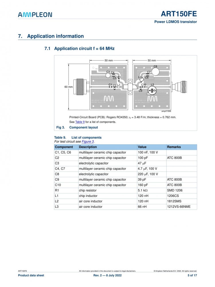ART150FEU datasheet page 5