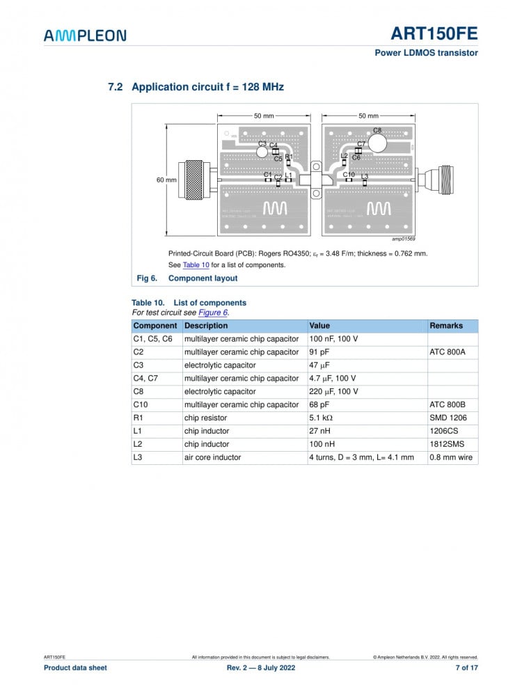 ART150FEU datasheet page 7