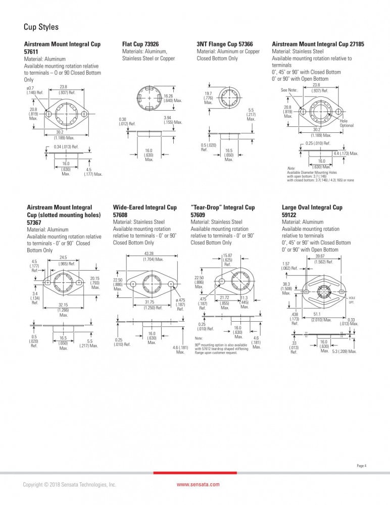 Sensata 1NT series datasheet page 4