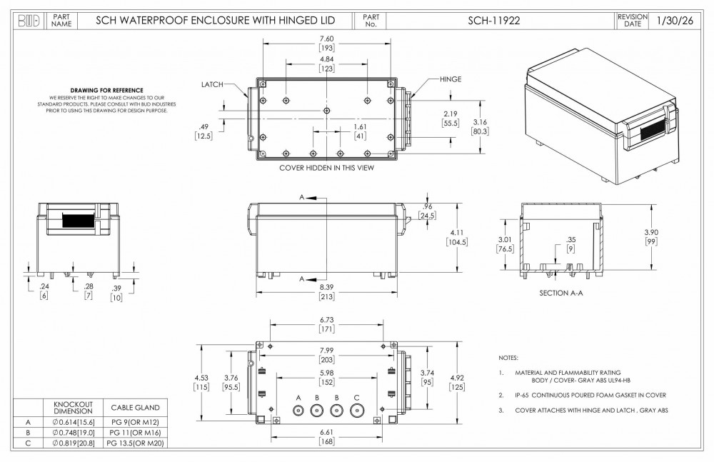 SCH-11922-C reference drawing page