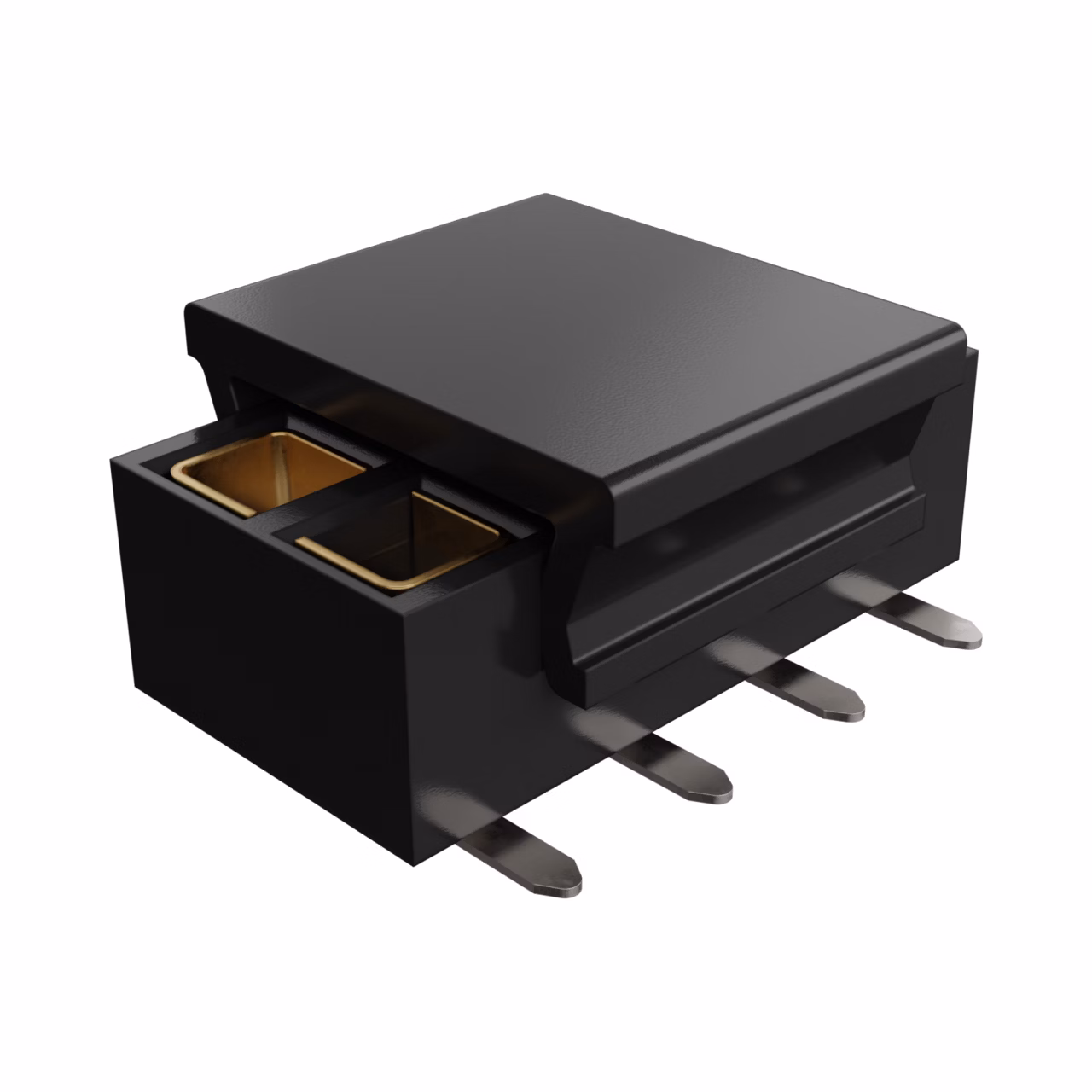 2.00mm Pitch Milli-Grid Receptacle, Surface Mount, Bottom Entry, 0.38µm Gold (Au) Plating, 4 Circuits, with Pick-and-Place Cap, with Peg, Tube, Lead-Free