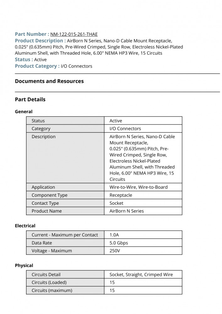 Technical document preview, page 1