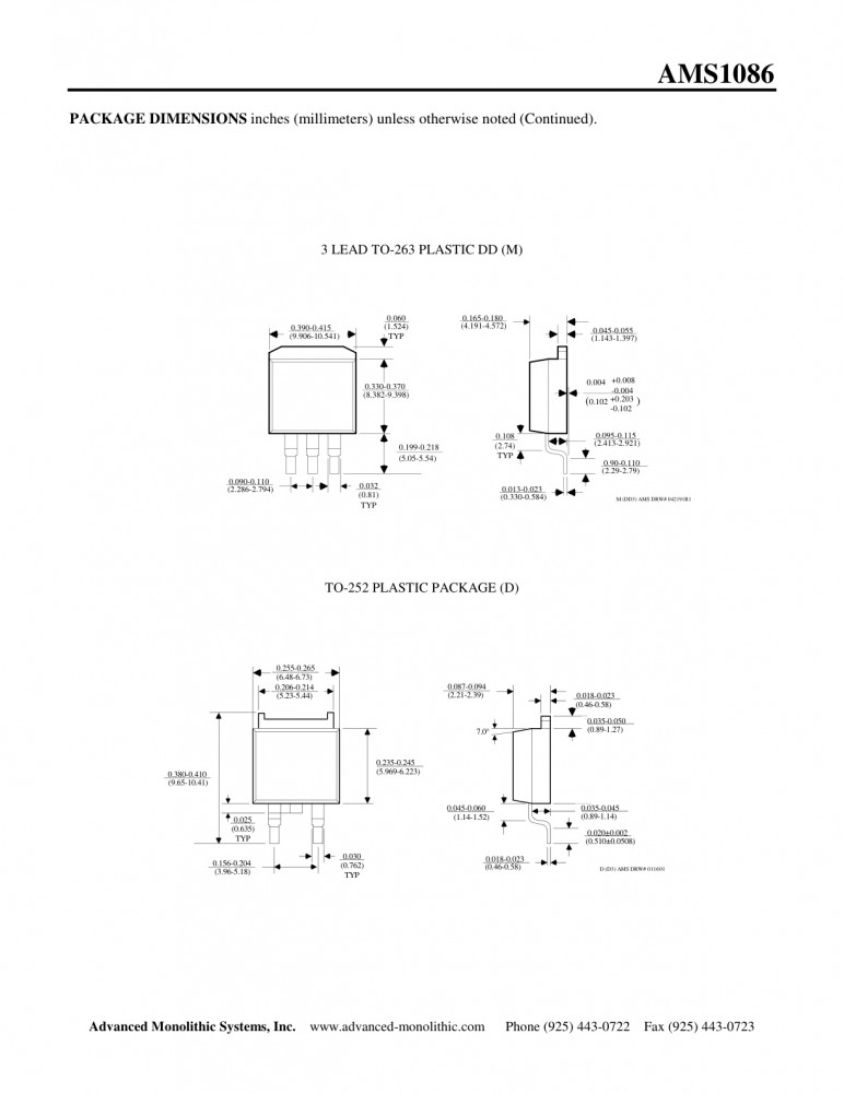AMS1086 datasheet page 9