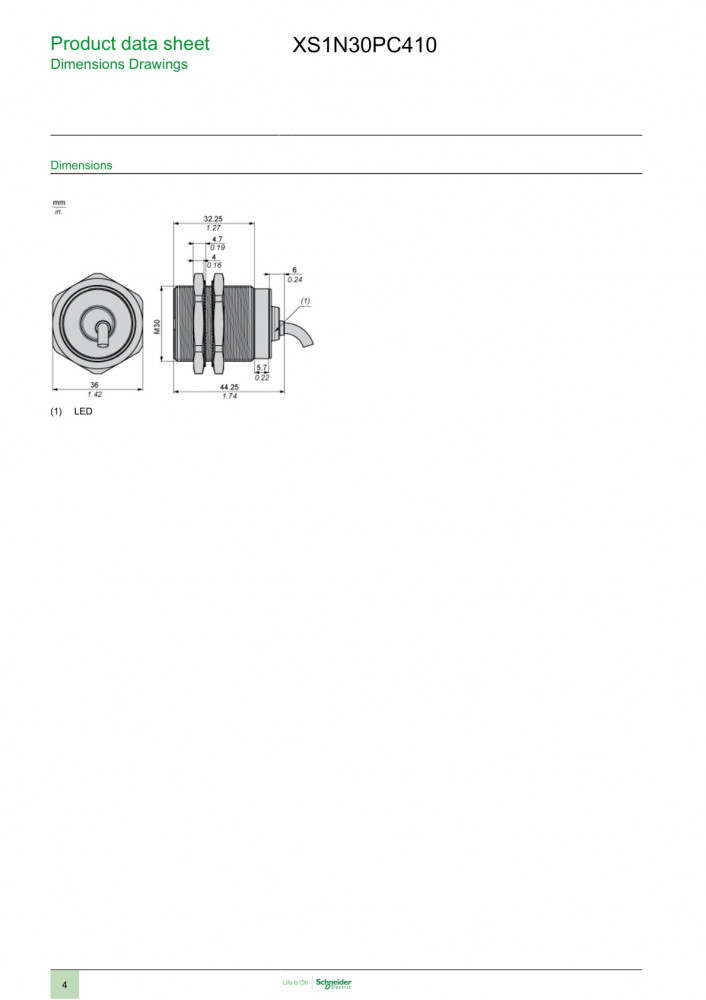 XS1N30PC410 technical document page 4
