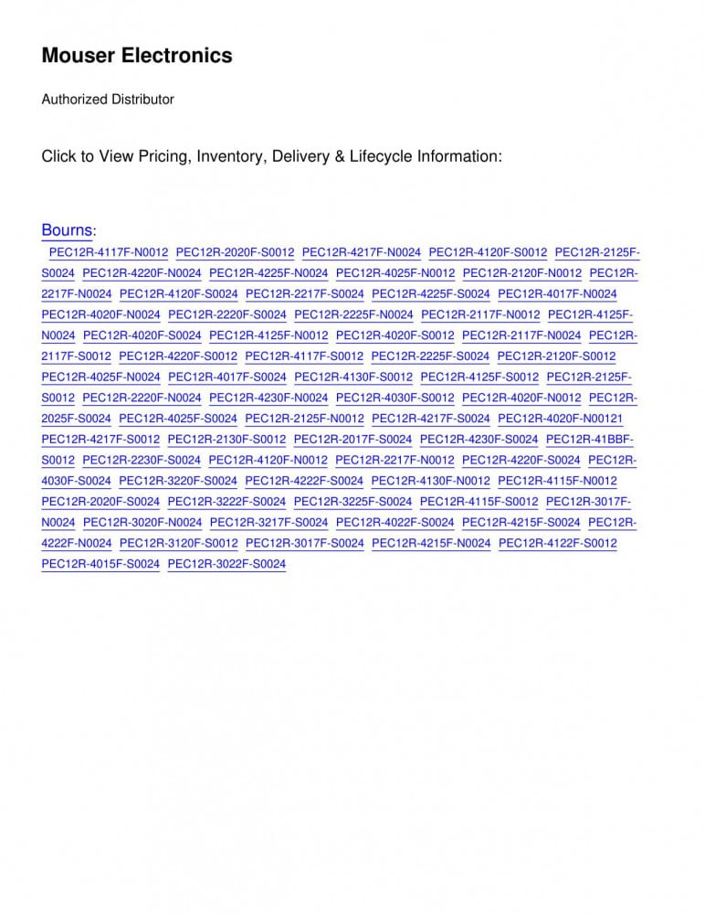 BOURNS PEC12R datasheet page 6