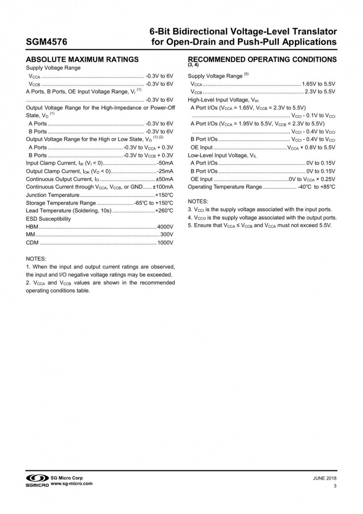 SGM4576 datasheet page 3