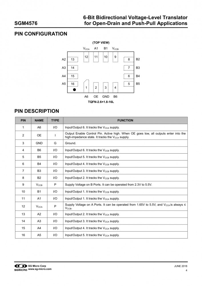 SGM4576 datasheet page 4