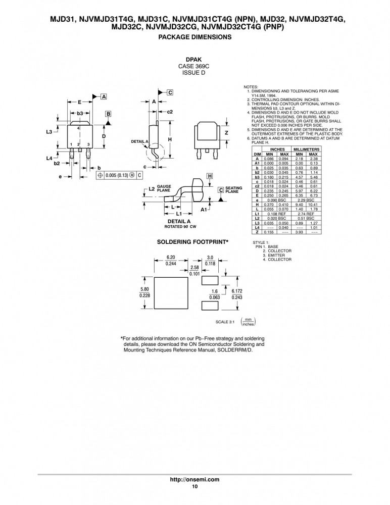 MJD31CT4G datasheet page 10