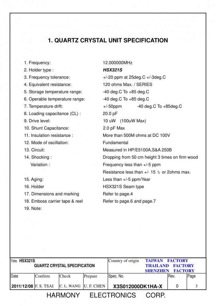 HELE X3S012000DK1HA-X specification page 3