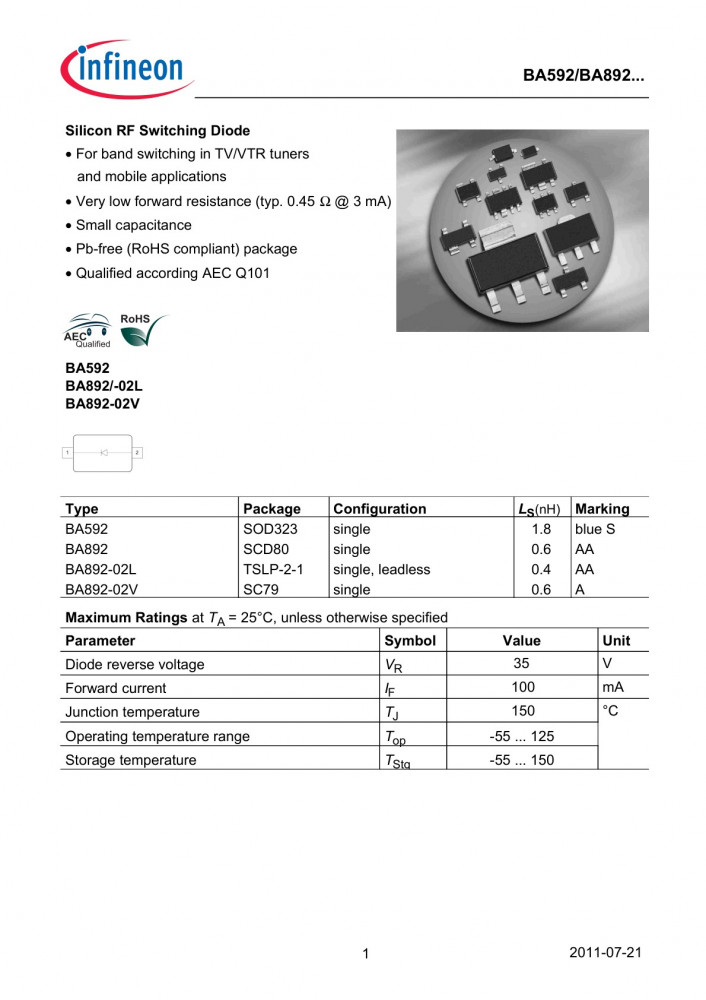 BA592 technical document page 1