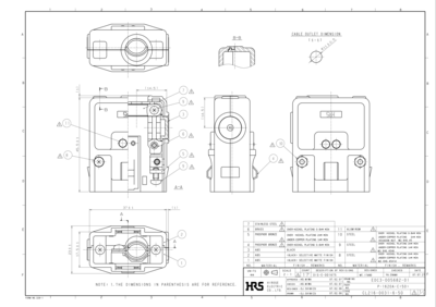 HRS P-1628A-C(50) Rectangular Connector Accessory