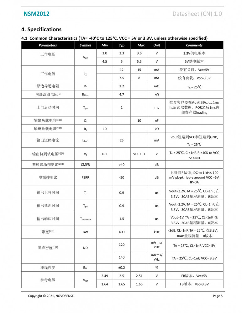 NSM2012 datasheet page 5