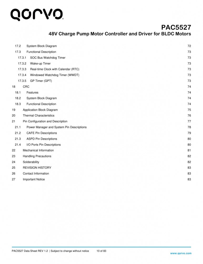PAC5527QM datasheet page 10