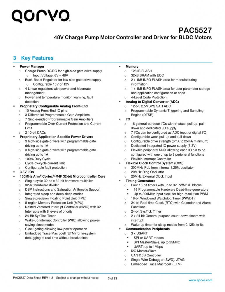 PAC5527QM datasheet page 3