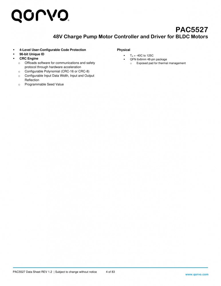 PAC5527QM datasheet page 4
