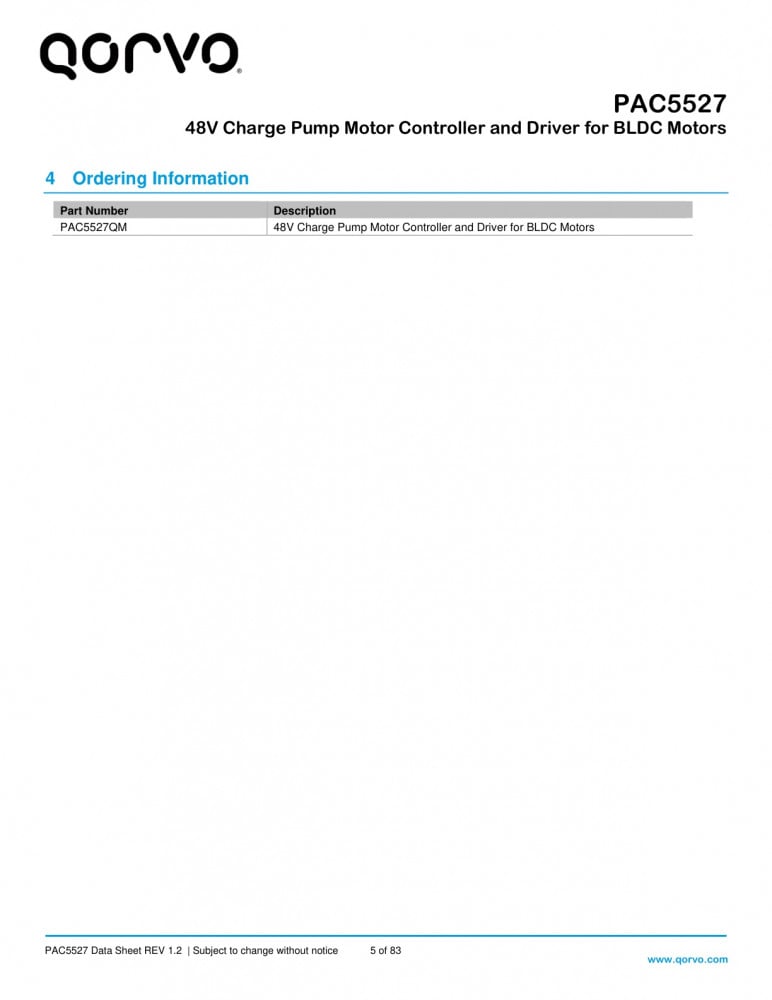 PAC5527QM datasheet page 5