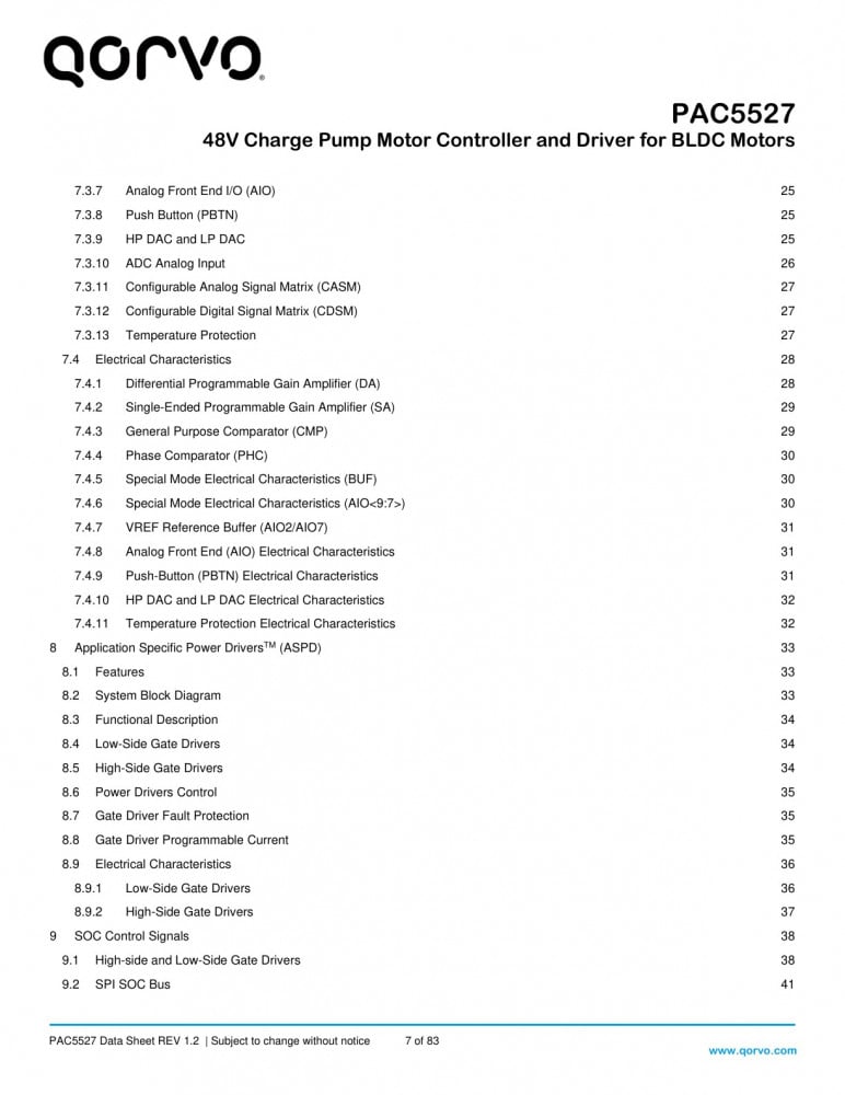 PAC5527QM datasheet page 7