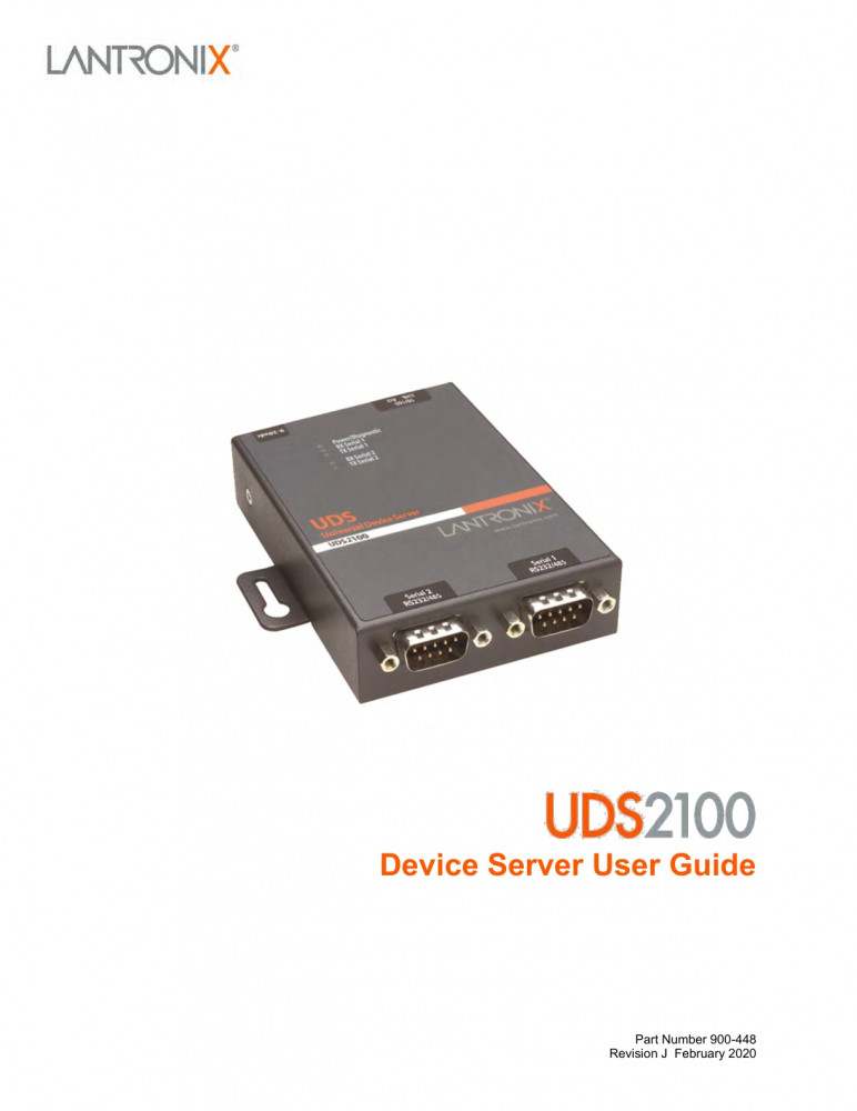 UDS2100 guide page 1