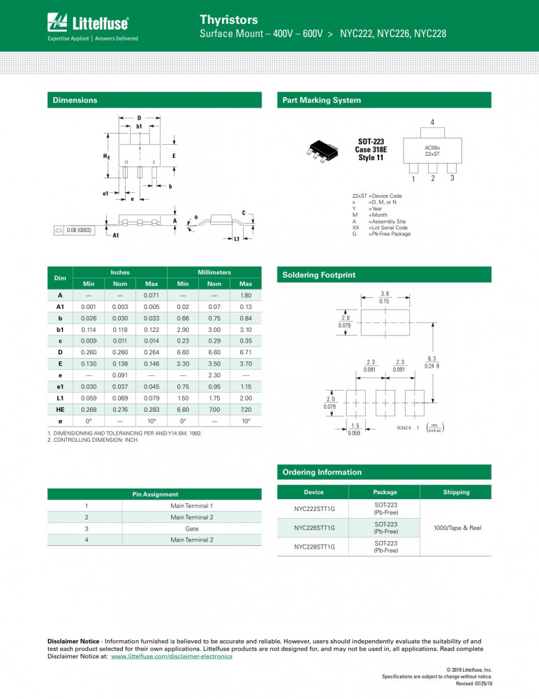 NYC228STT1G datasheet page 6