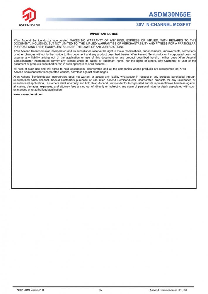 ASDM30N65E-R datasheet page 7