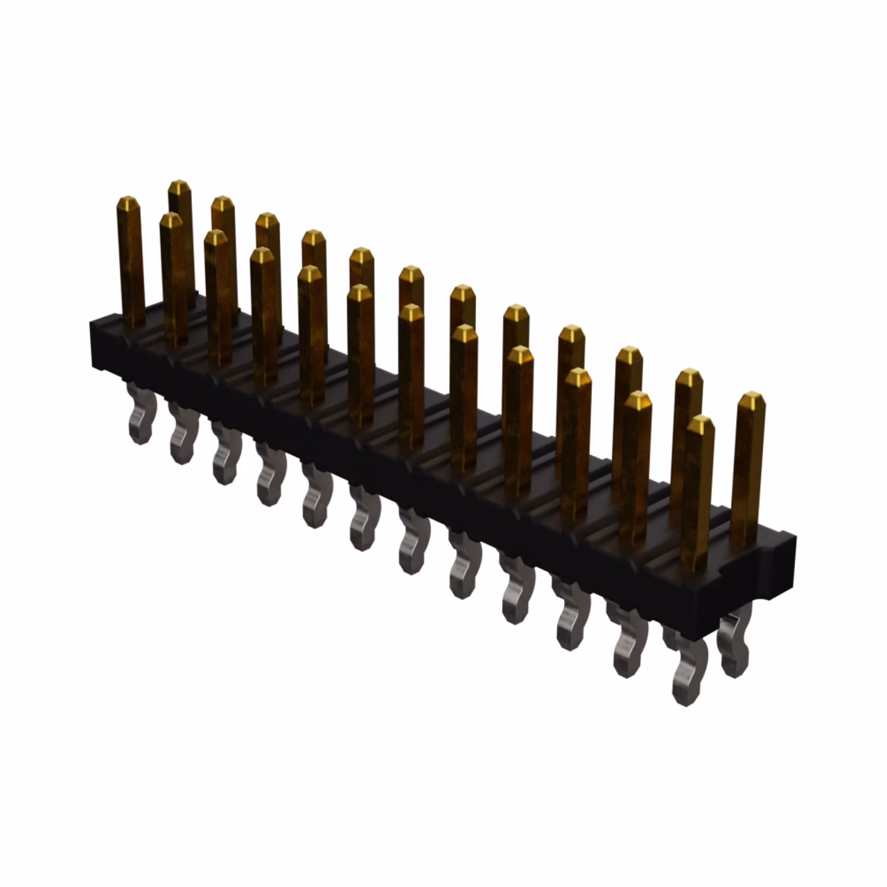 2.00mm Pitch Milli-Grid Straddle Mount Header, 24 Circuits, 0.38µm Gold (Au) Selective Plating, Lead-Free for sale