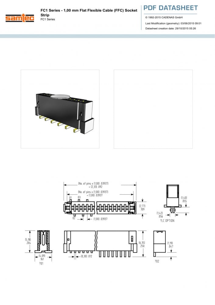 FC1-12-01-T-K-TR technical document page 1