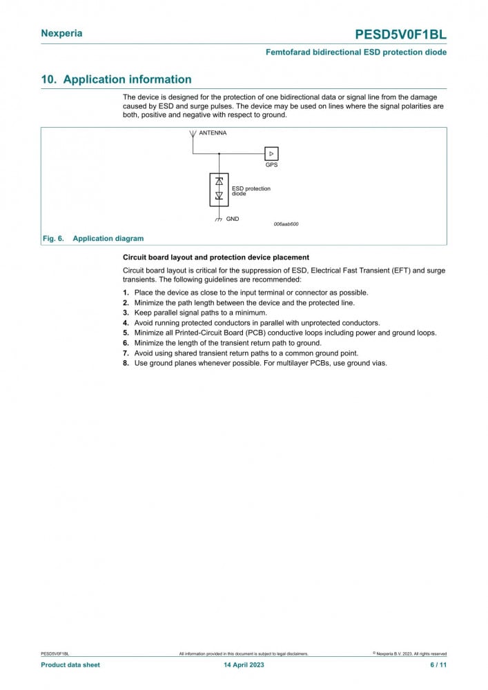 PESD5V0F1BL datasheet page 6