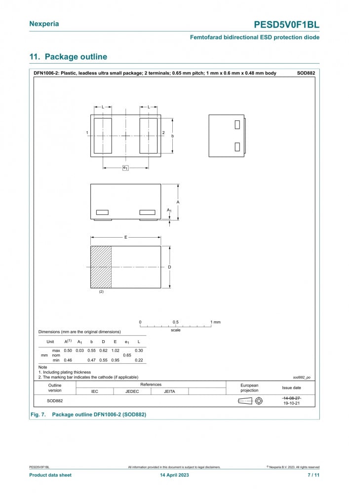 PESD5V0F1BL datasheet page 7