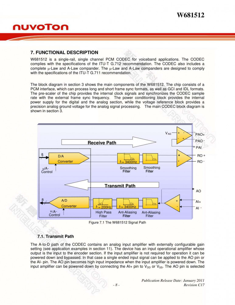 W681512 datasheet page 8