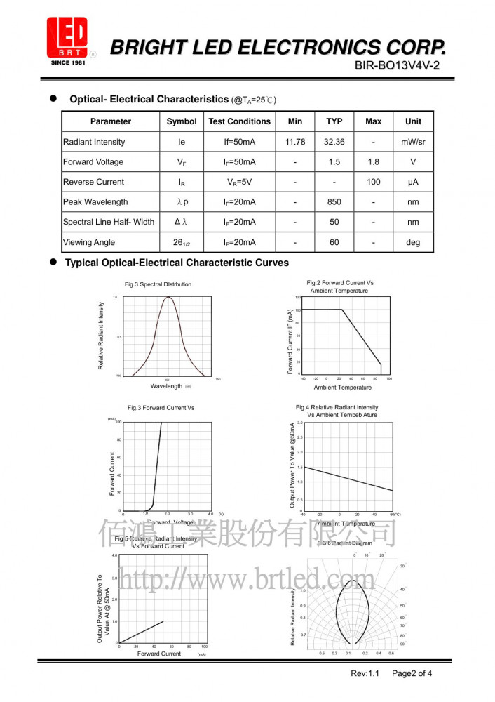 BIR-BO13V4V-2 technical document page 2