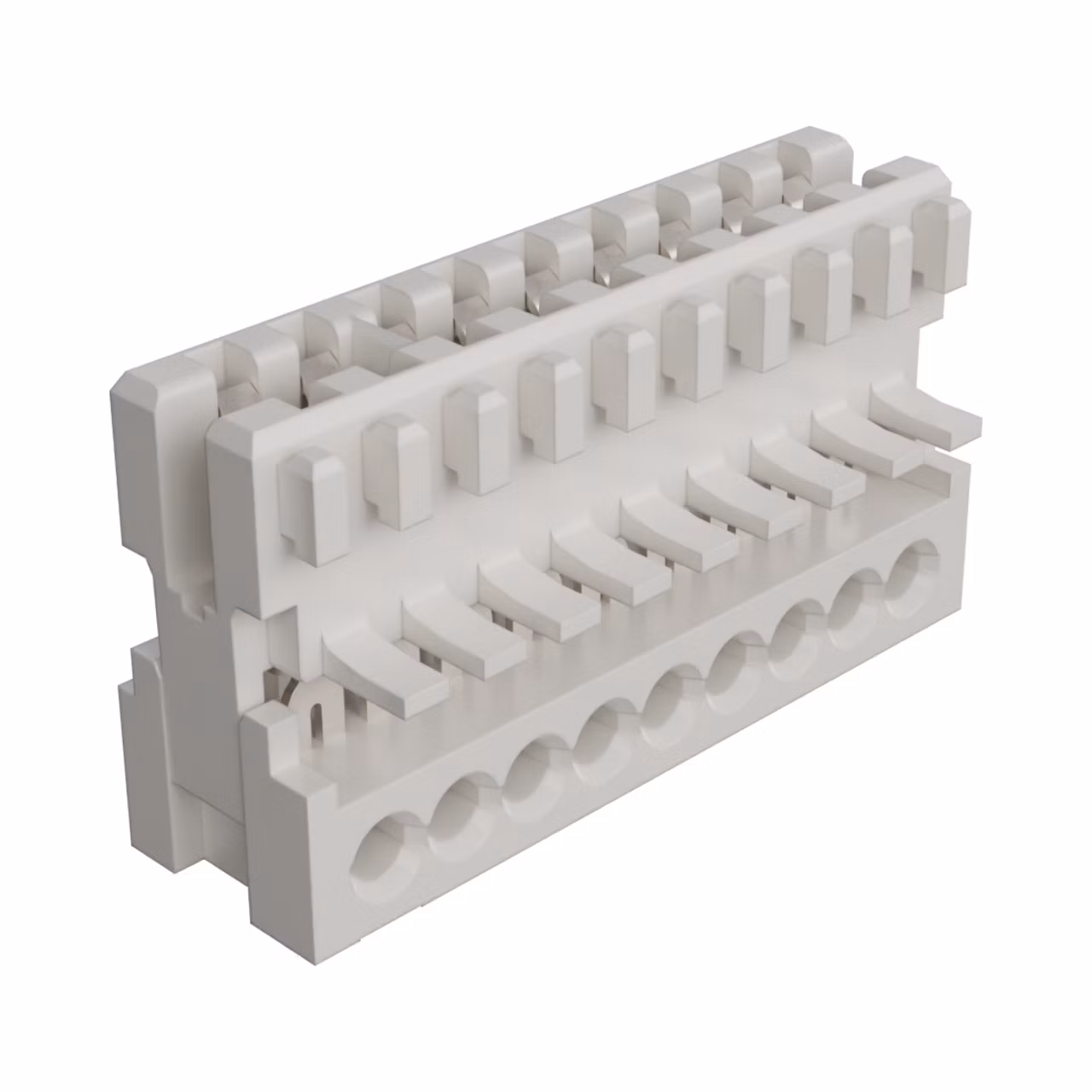 Appli-Mate RAST 2.5 IDT Housing, 2.50mm Pitch, Direct/Indirect, Female, 9 Circuits, All Position Keys, Polarizing Rib Between Circuits 2 and 3 for sale