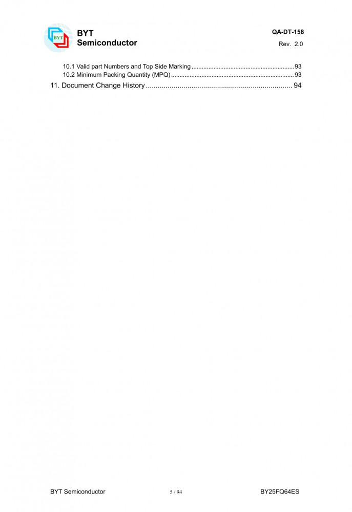 BY25FQ64ES datasheet page 5