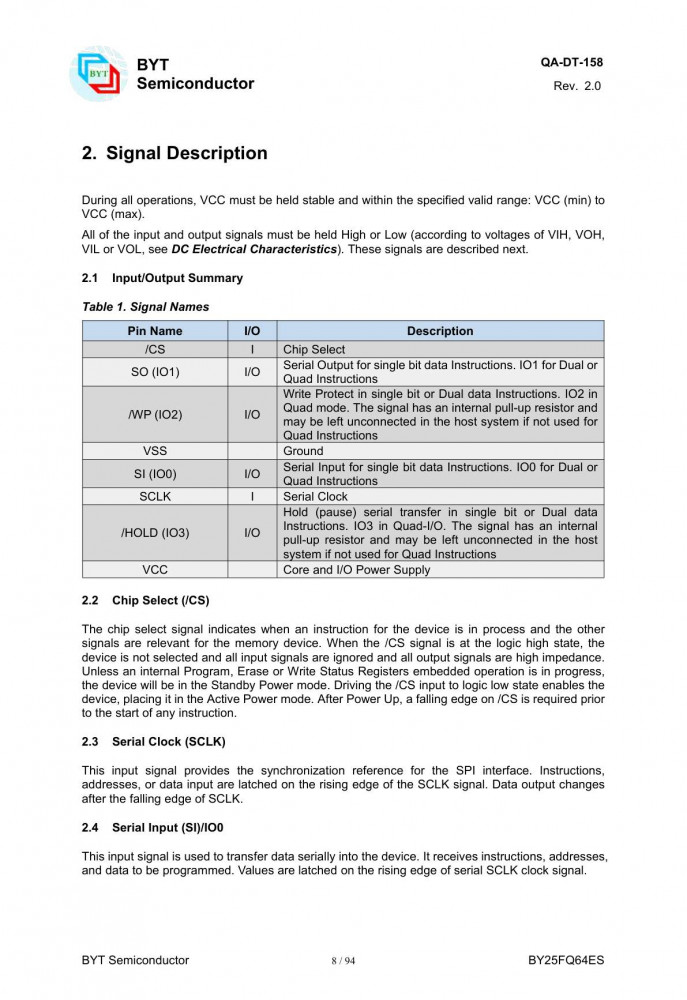 BY25FQ64ES datasheet page 8