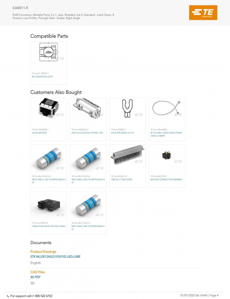 6368011-8 technical document page 4