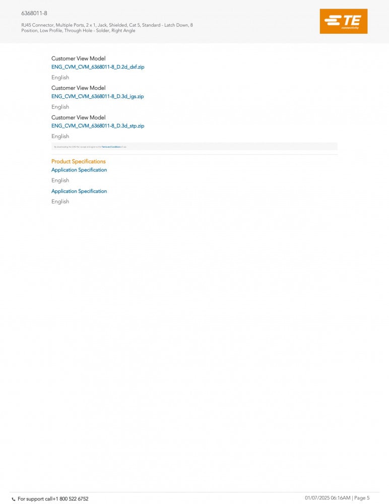6368011-8 technical document page 5