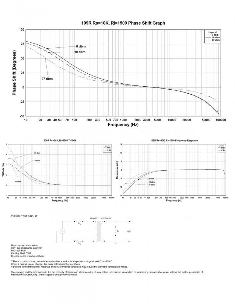 Hammond 109R technical document page 2