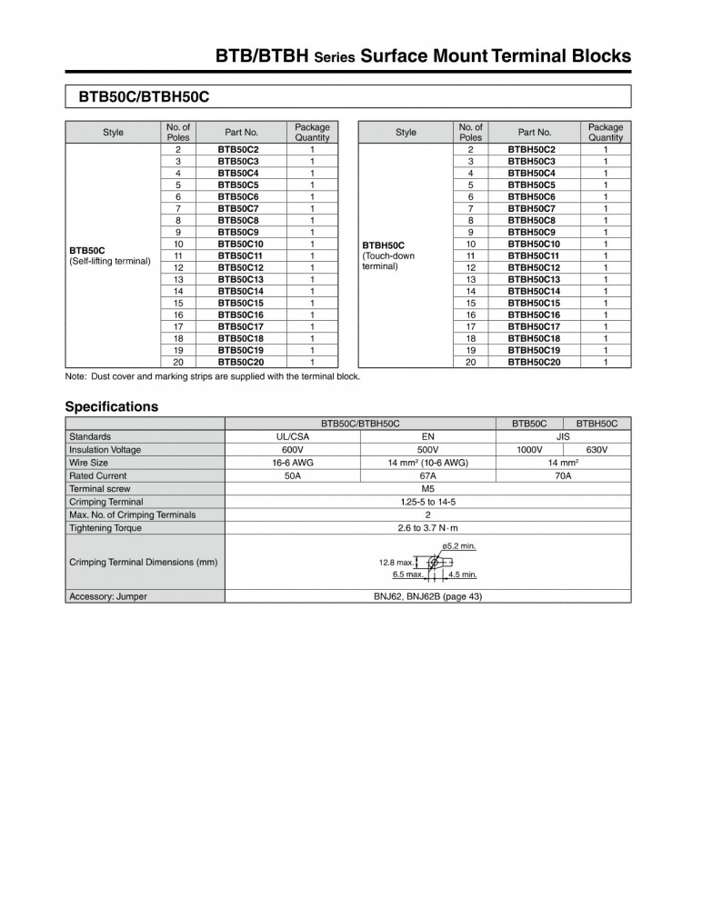IDEC BTB series datasheet page 5