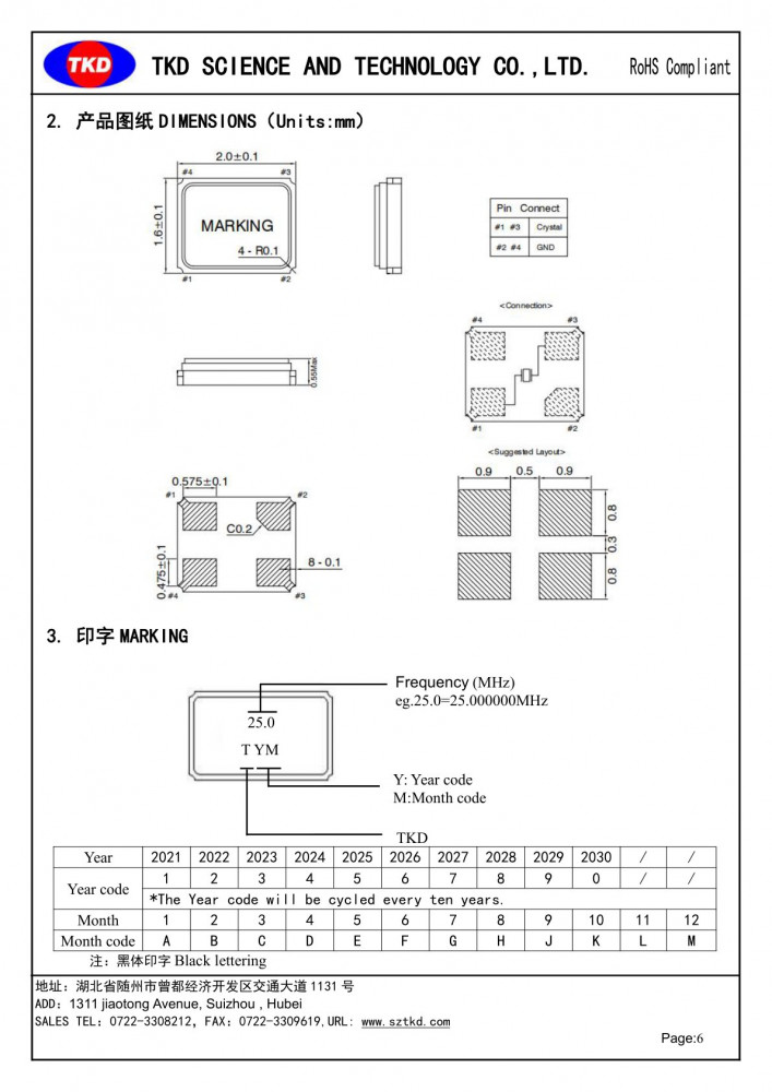TKD SX20Y025000BC1T003 datasheet page 6