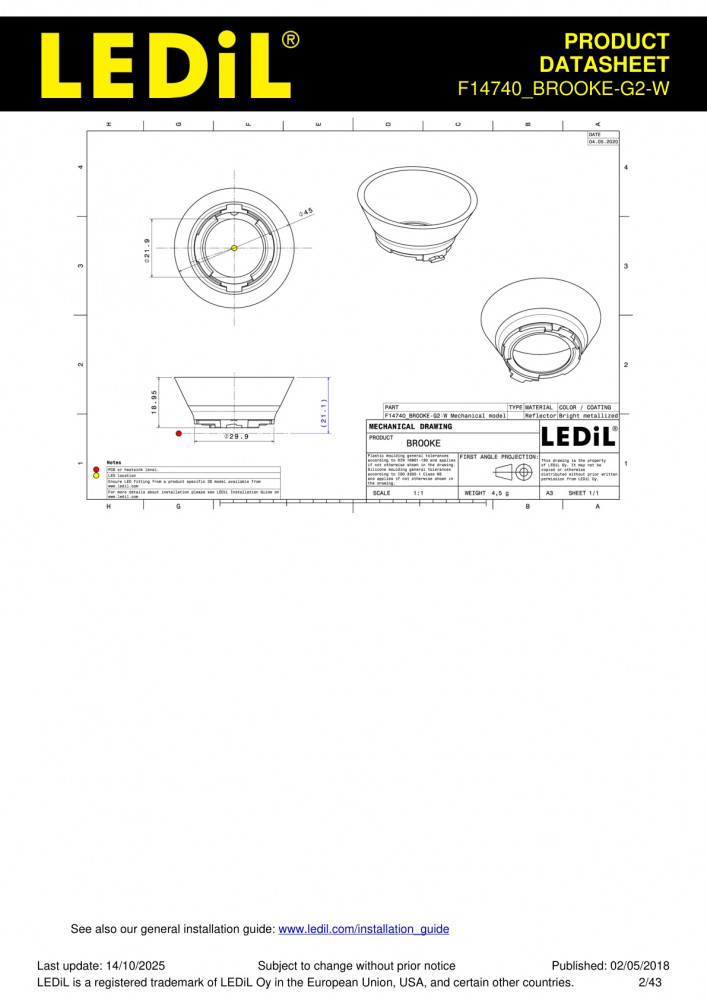 F14740_BROOKE-G2-W technical document page 2
