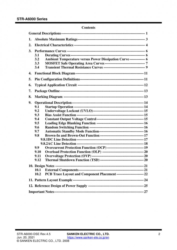 STR-A6069H technical document page 2
