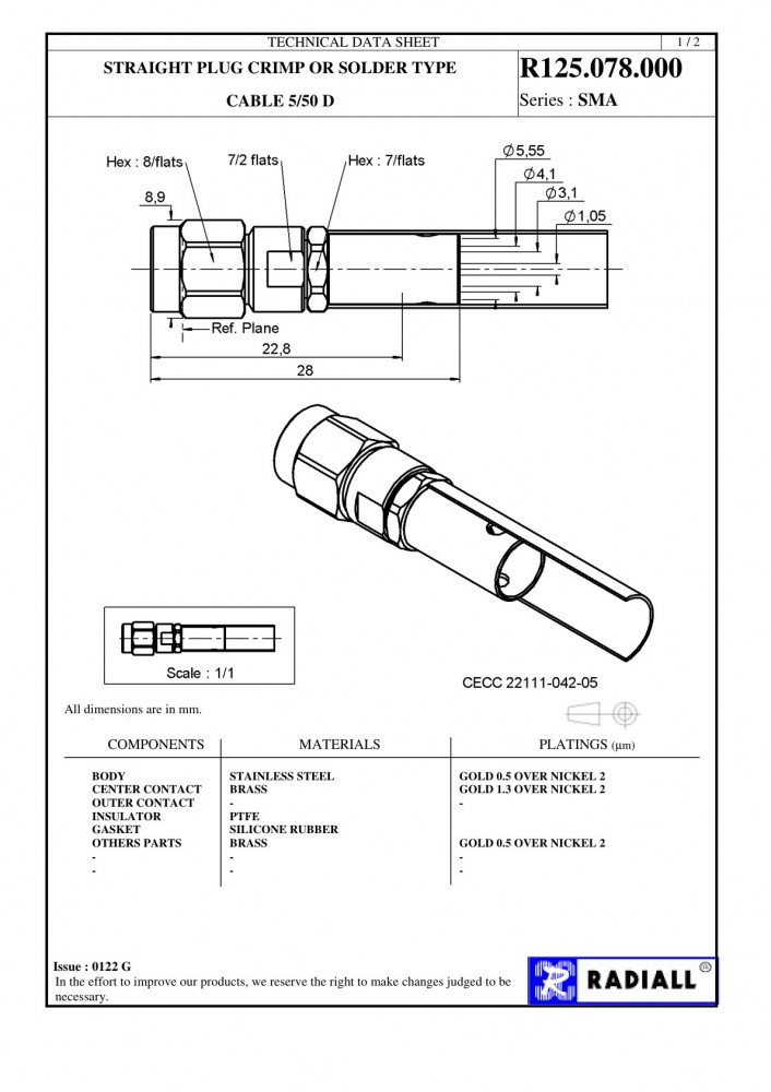 R125.078.000 technical datasheet page 1