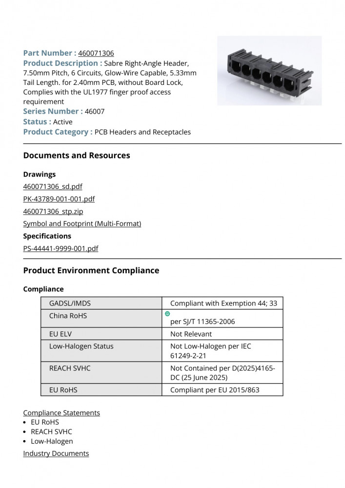 460071306 technical document page 1