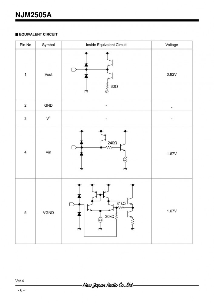 NJM2505AF-TE1 datasheet page 6