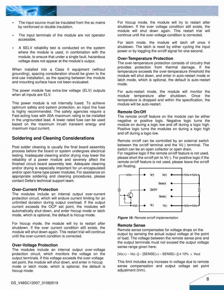 V48SC12007NRFA datasheet page 8