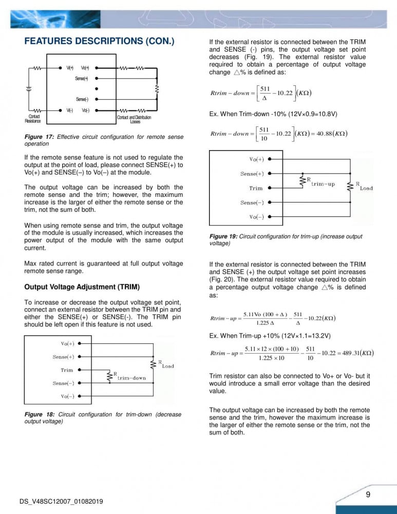 V48SC12007NRFA datasheet page 9