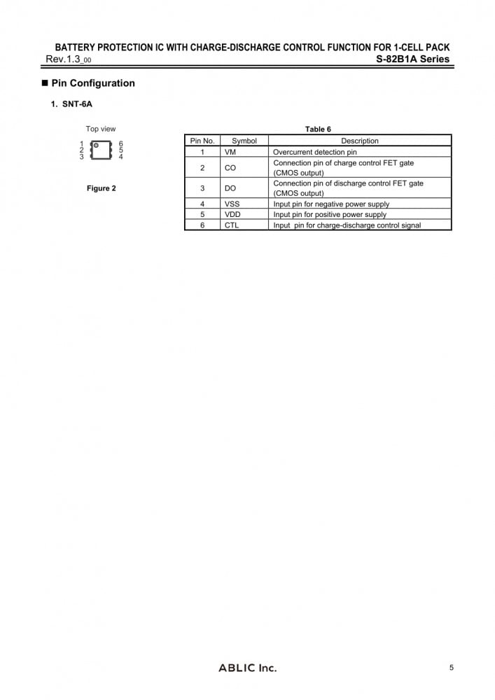 S-82B1A datasheet page 5