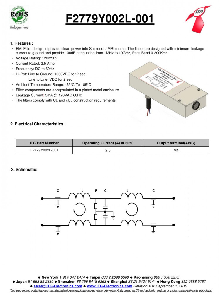 F2779Y002L-001 product documentation page 1