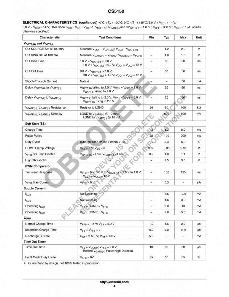 CS5150 datasheet page 5