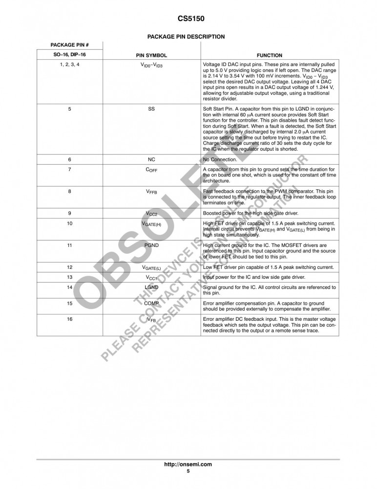 CS5150 datasheet page 6