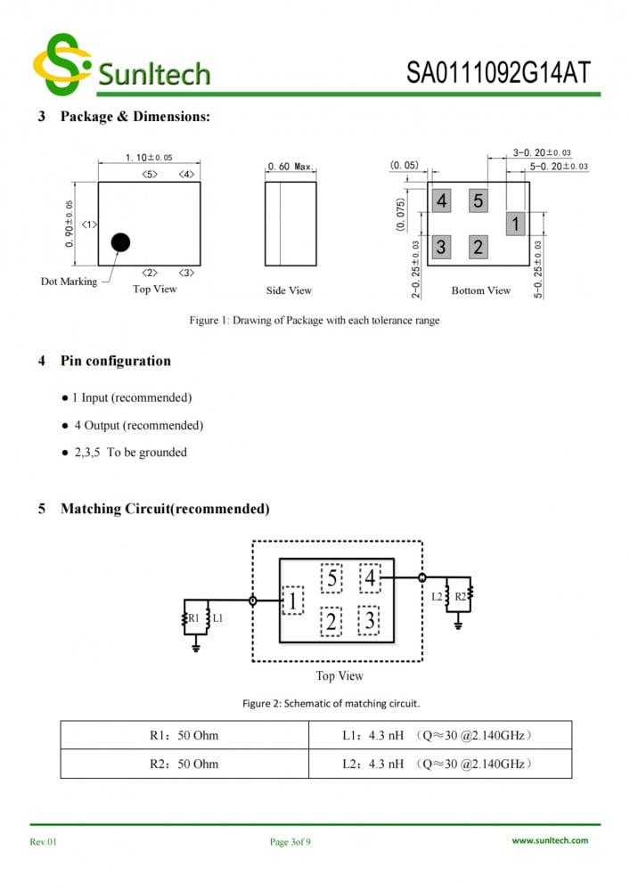 SA0111092G14AT datasheet page 3